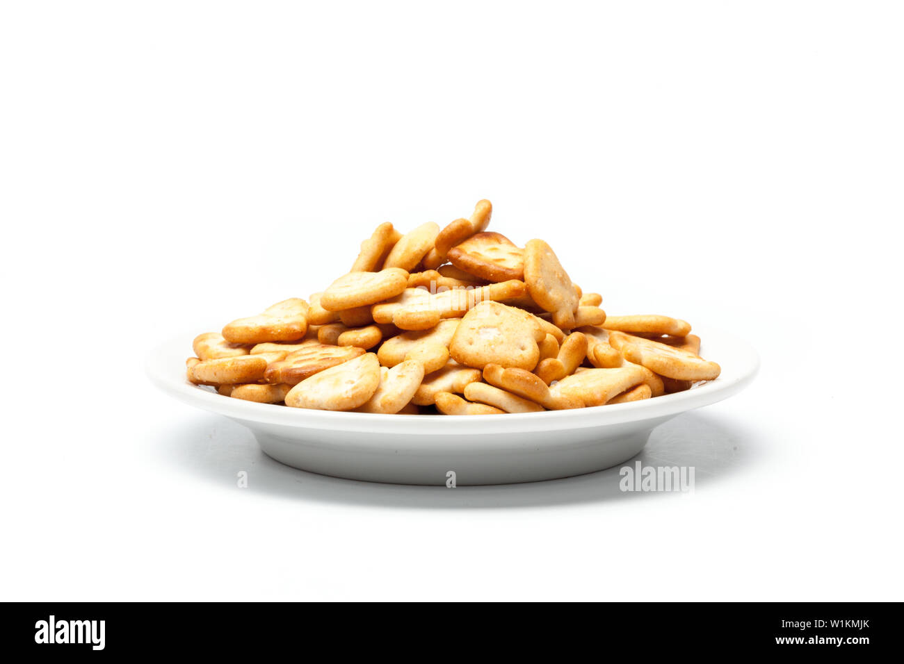 crackers on white background Stock Photo - Alamy