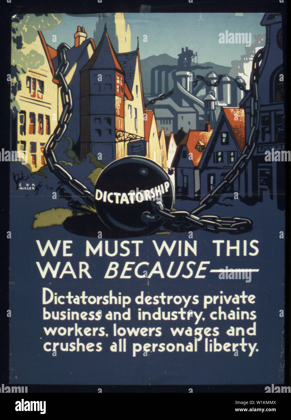 WE MUST WIN THIS WAR BECAUSE Stock Photo - Alamy