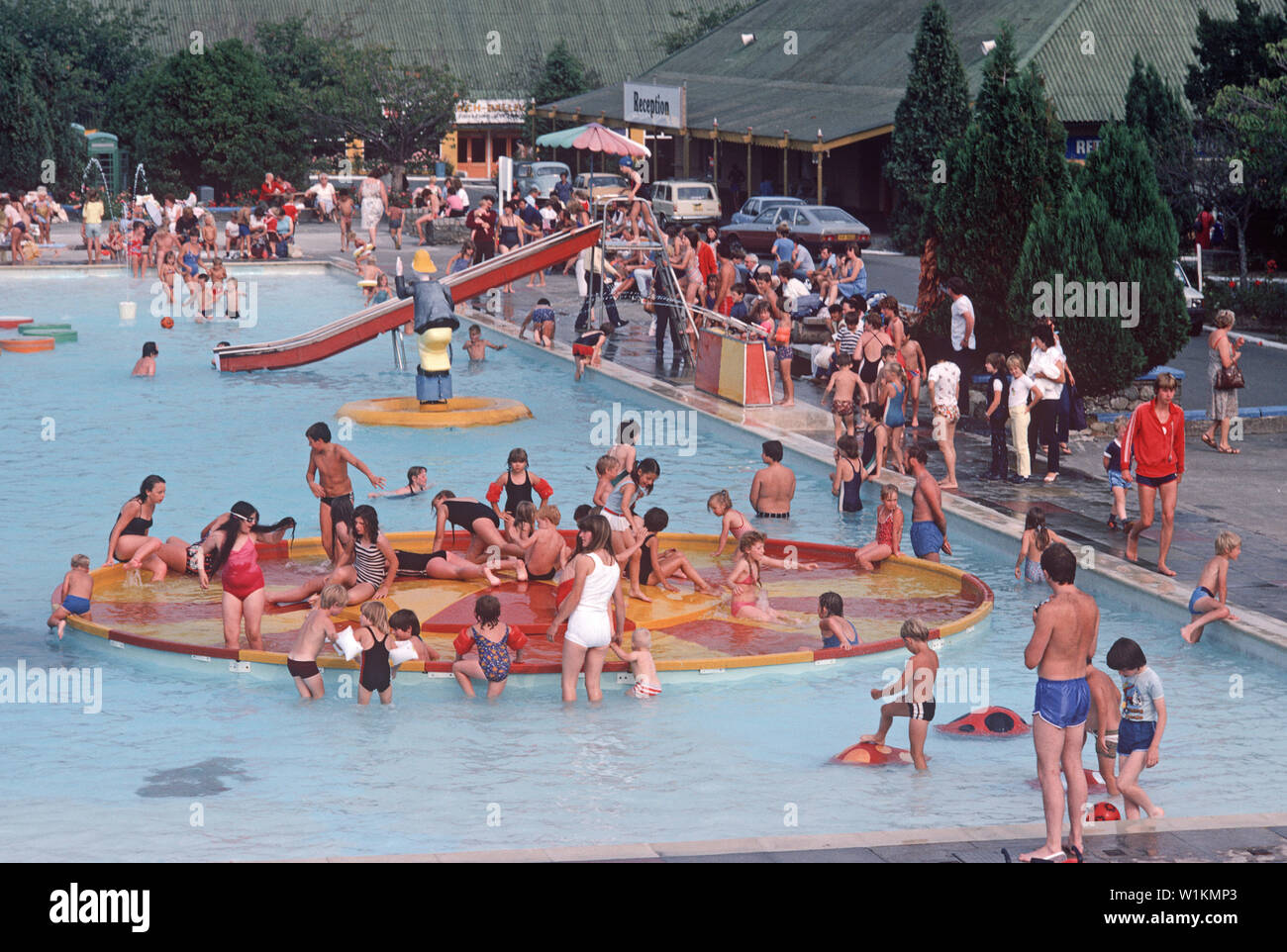 Swimming pool in Butlins Holiday Camp, Pwllheli, North Wales Stock ...