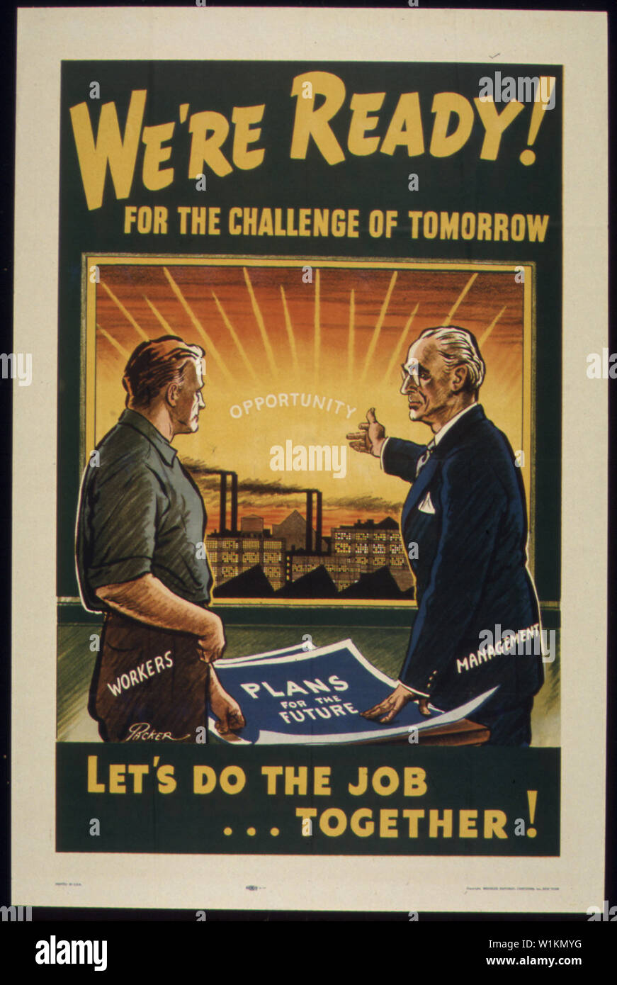 WE'RE READY FOR THE CHALLENGE TOMORROW. LETS DO THE JOB TOGETHER! Stock ...