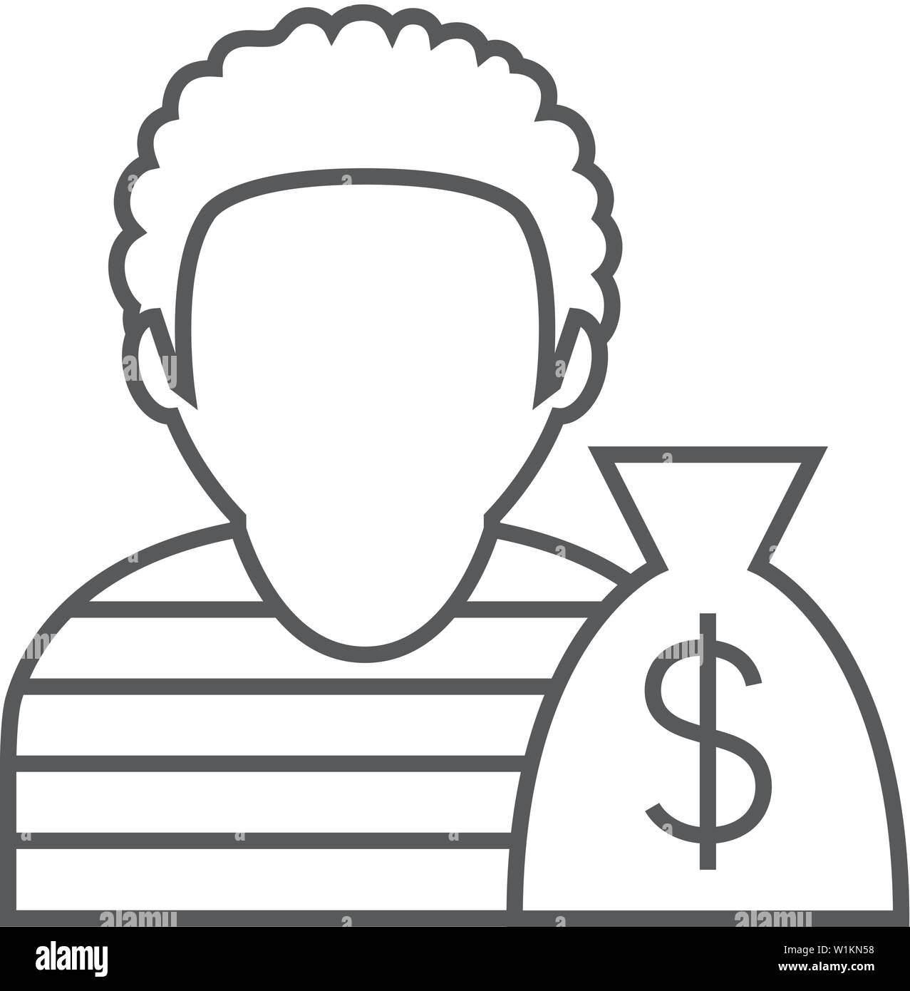 Dollar robber Black and White Stock Photos & Images - Alamy