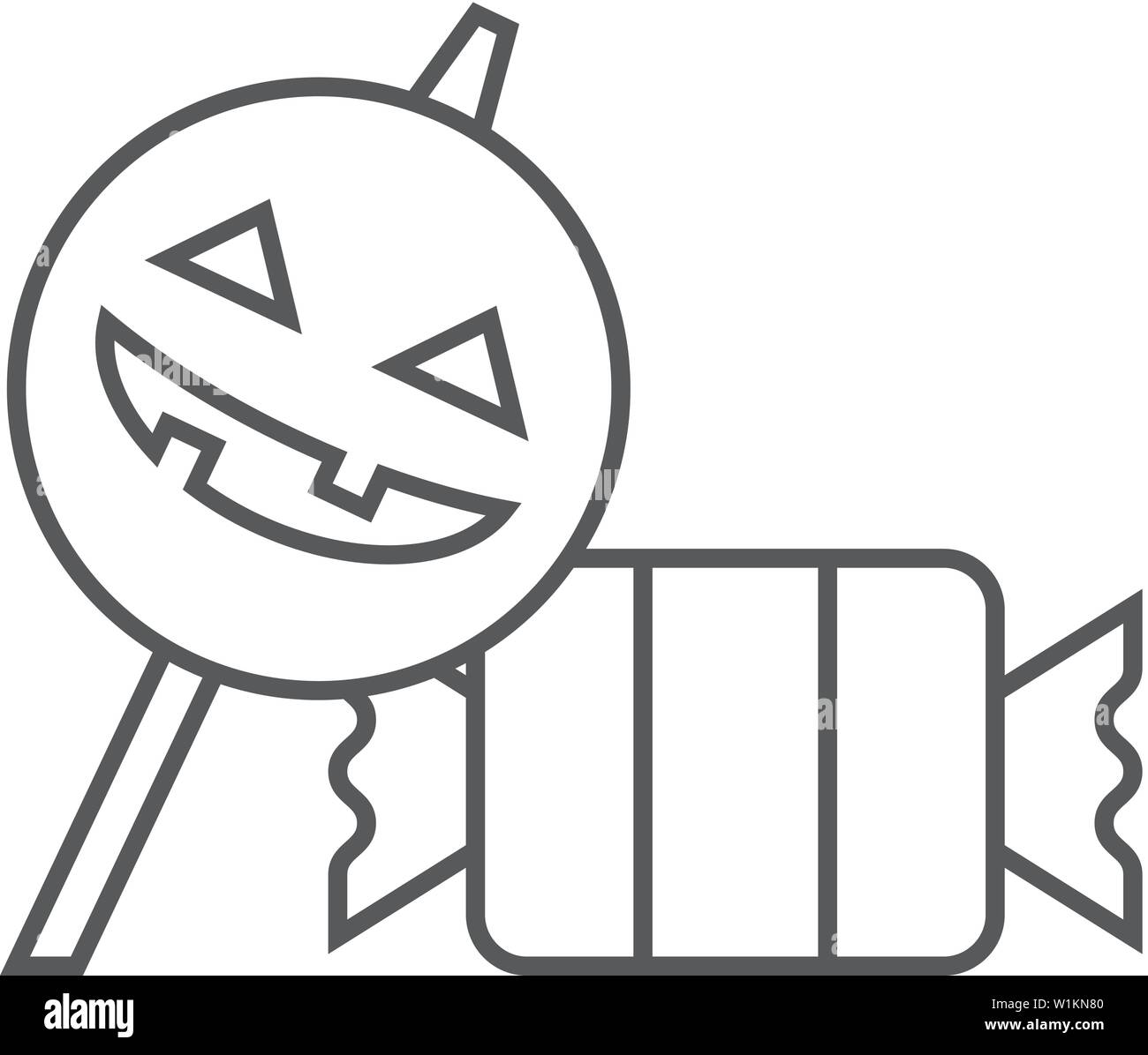 Halloween Candy Outline