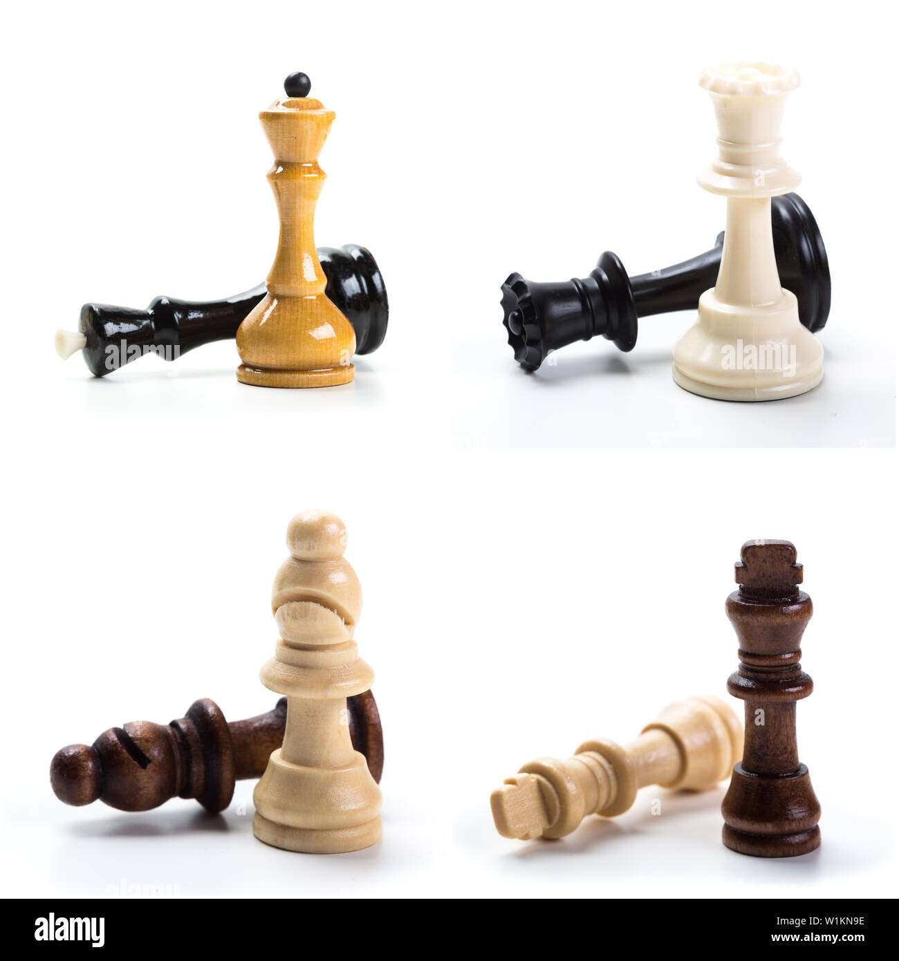 Chess figure isolated on the white background Stock Photo - Alamy