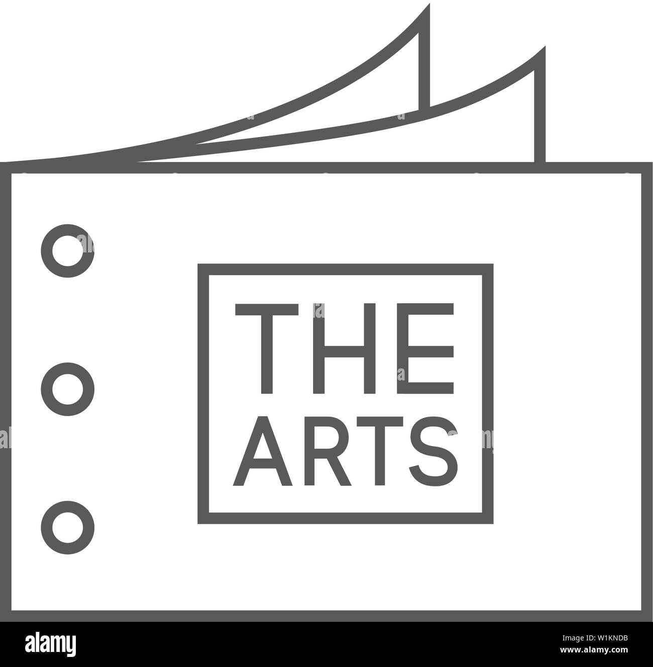 Catalog icon in thin outline style Stock Vector Image & Art - Alamy