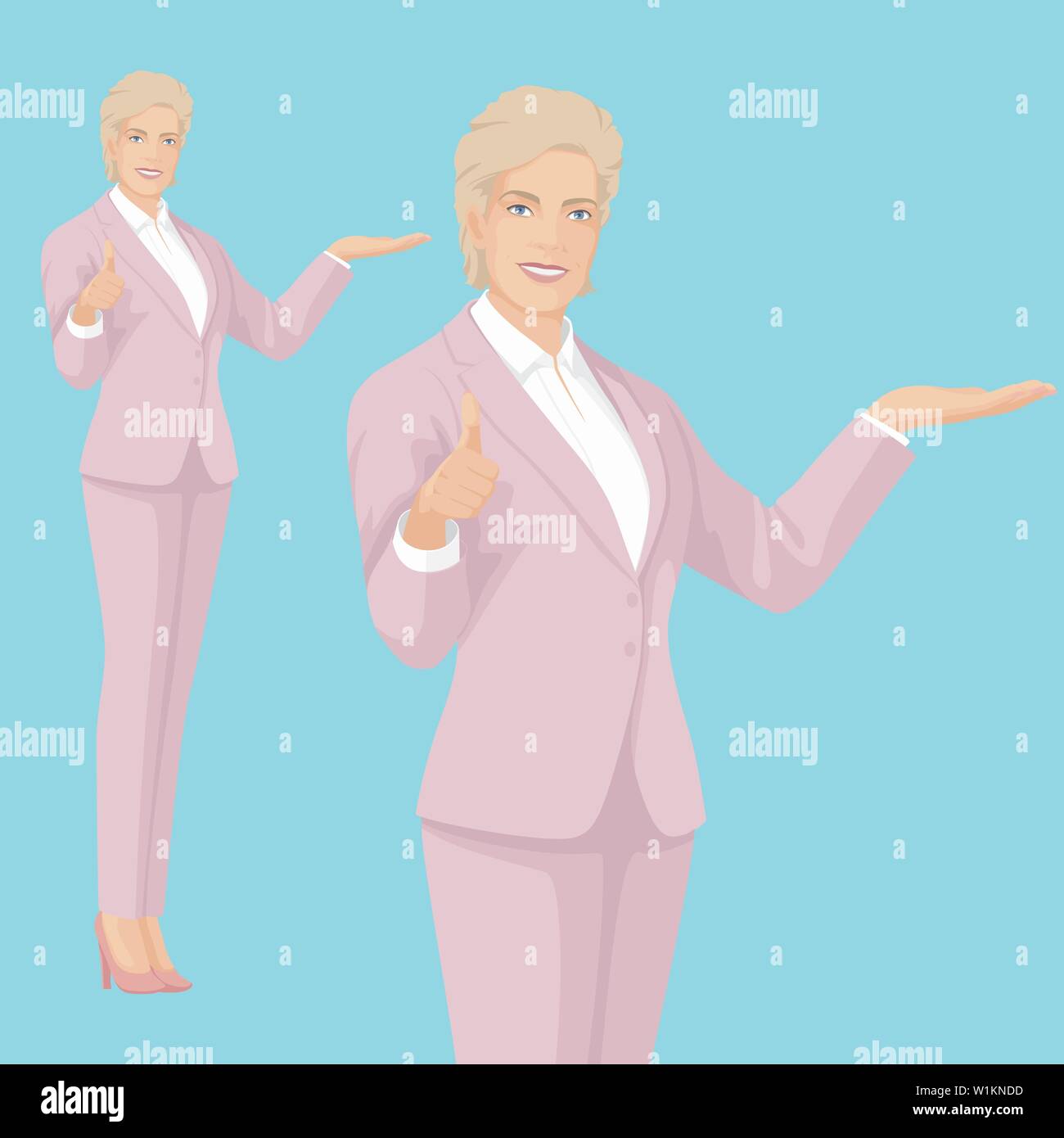 Pretty young white woman Stock Vector Images - Alamy