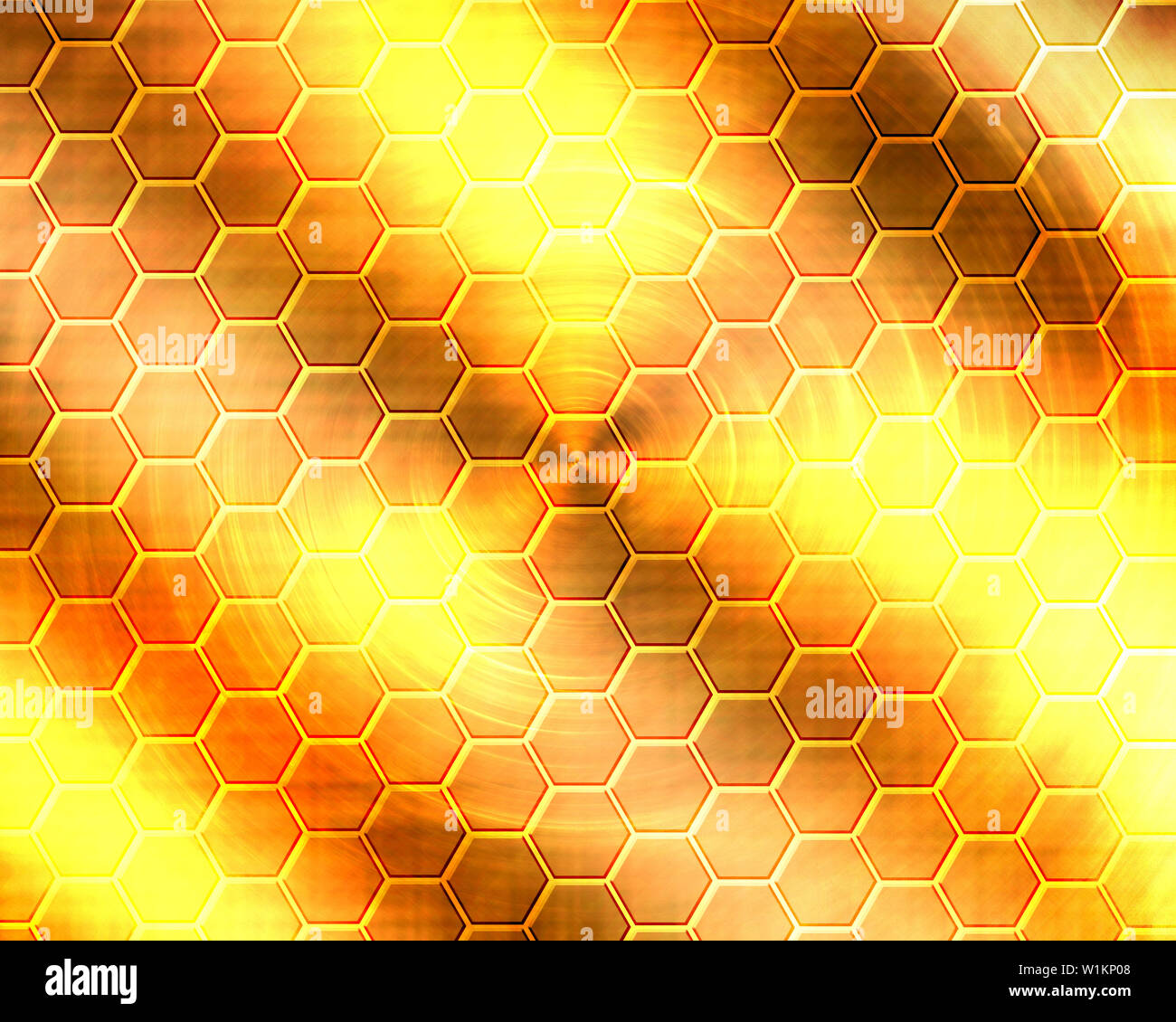 Golden metal surface Honeycomb-like Stock Photo - Alamy