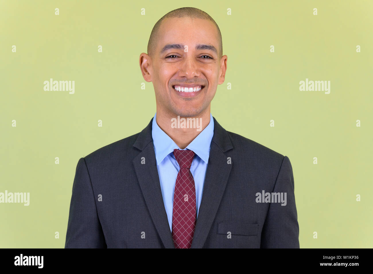 Happy bald multi ethnic businessman hi-res stock photography and images ...