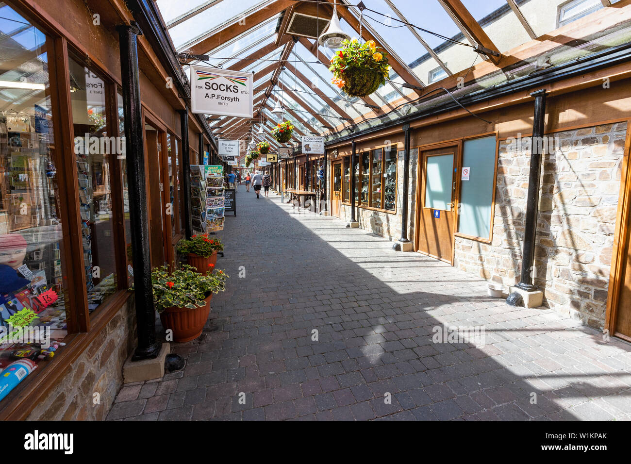 Great Torrington Pannier Market Detail: Looking from Castle Hill Along ...