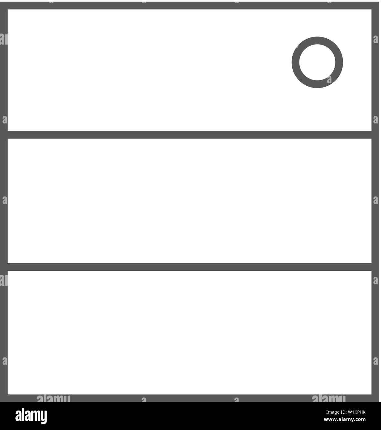 Database icon in thin outline style. Hardisk, file server Stock Vector ...