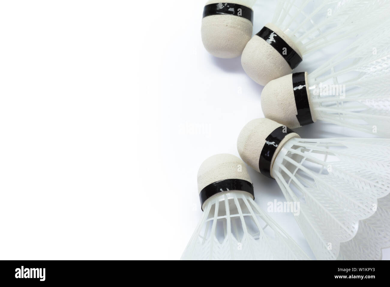 shuttlecocks isolated on white Stock Photo - Alamy
