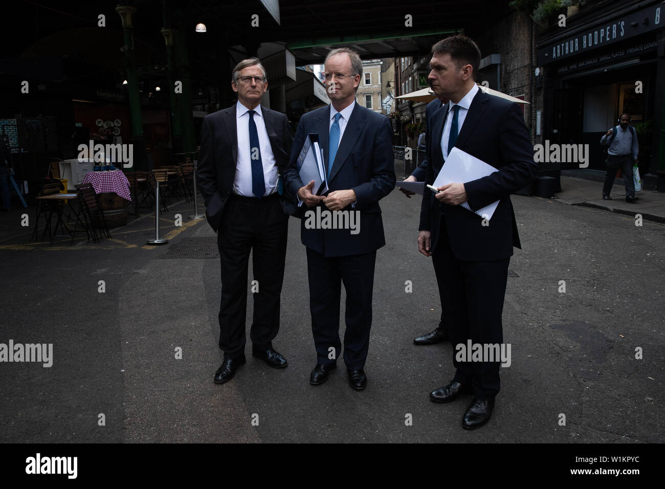 (left to right) Counsel for the Metropolitan Police Richard Horwell QC ...