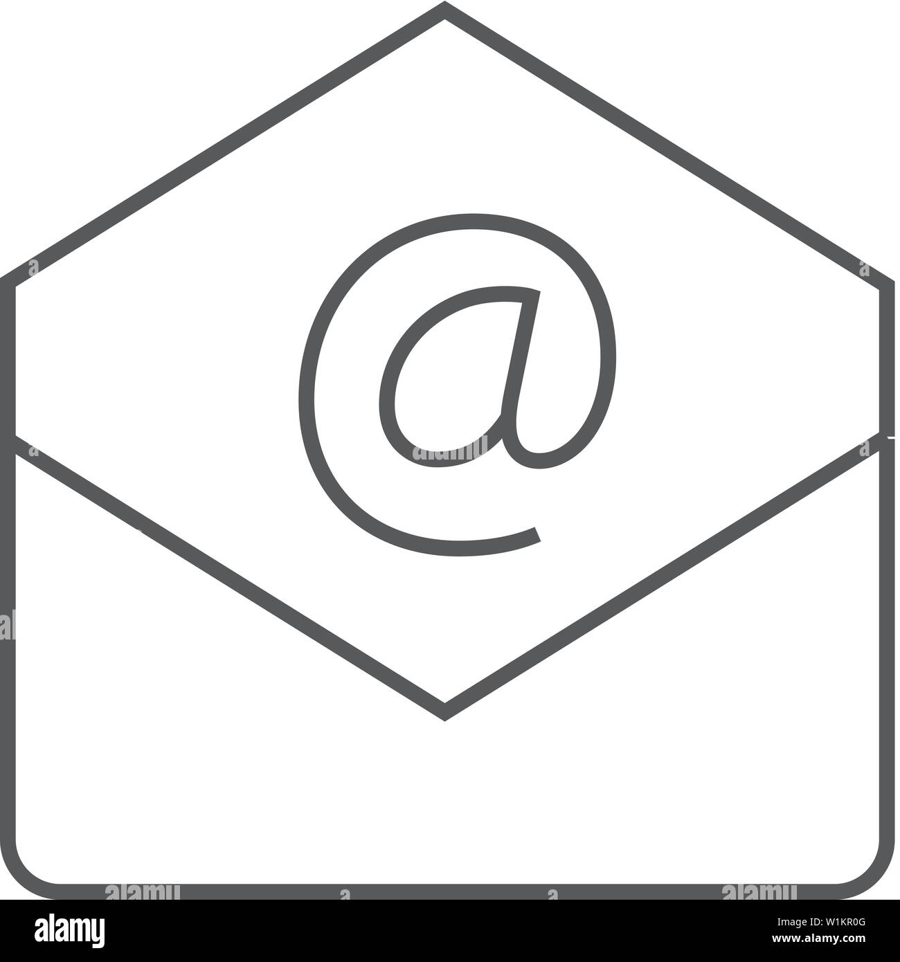 Email Clip Art Black And White