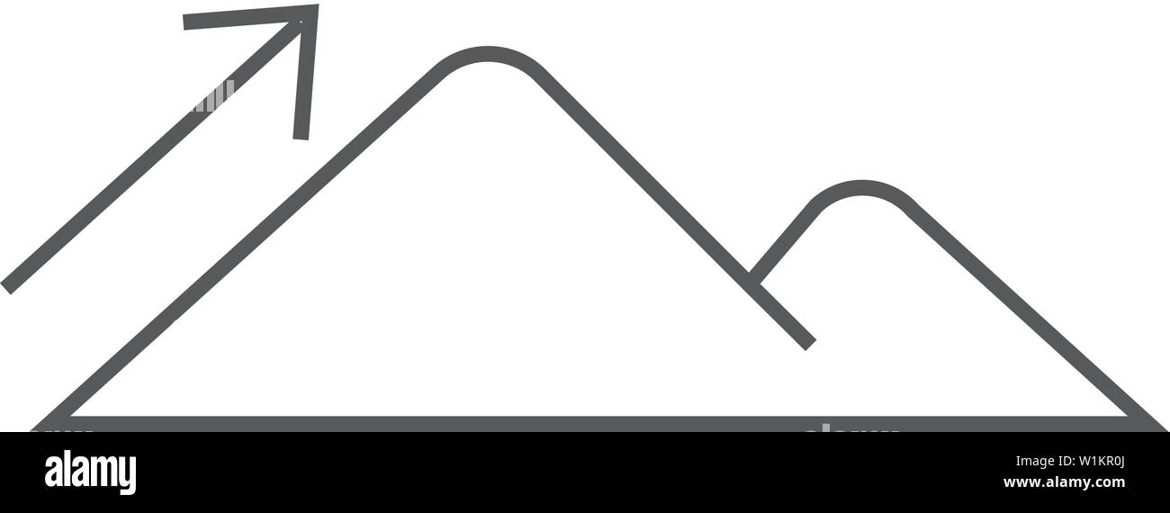 Mountain elevation sign Cut Out Stock Images & Pictures - Alamy