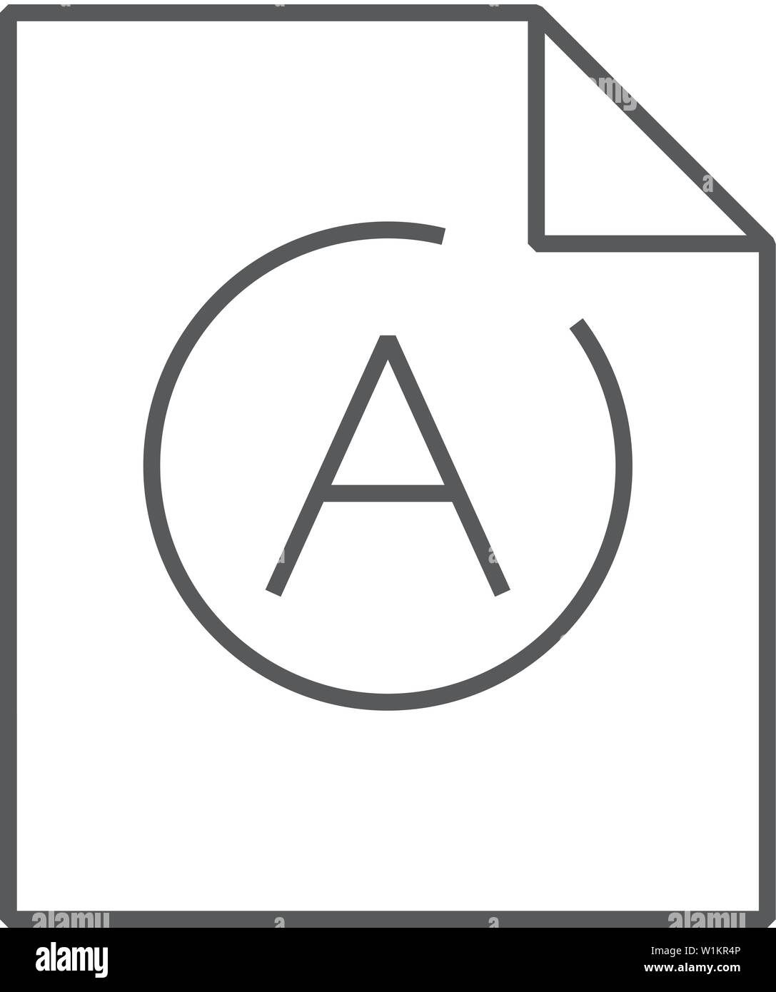 Exam result icon in thin outline style. Education school student essay ... Exam result icon in thin outline style. Education school student essay ...