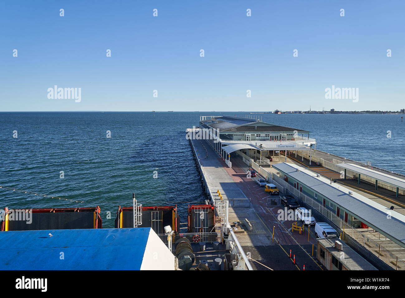 a photo of station pier in melbourne australia taken from a ship ...
