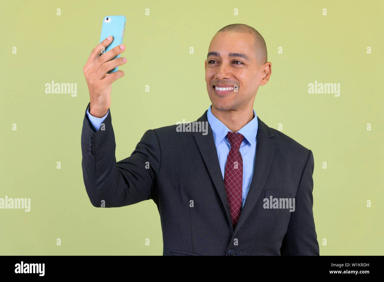 Happy bald multi ethnic businessman hi-res stock photography and images ...