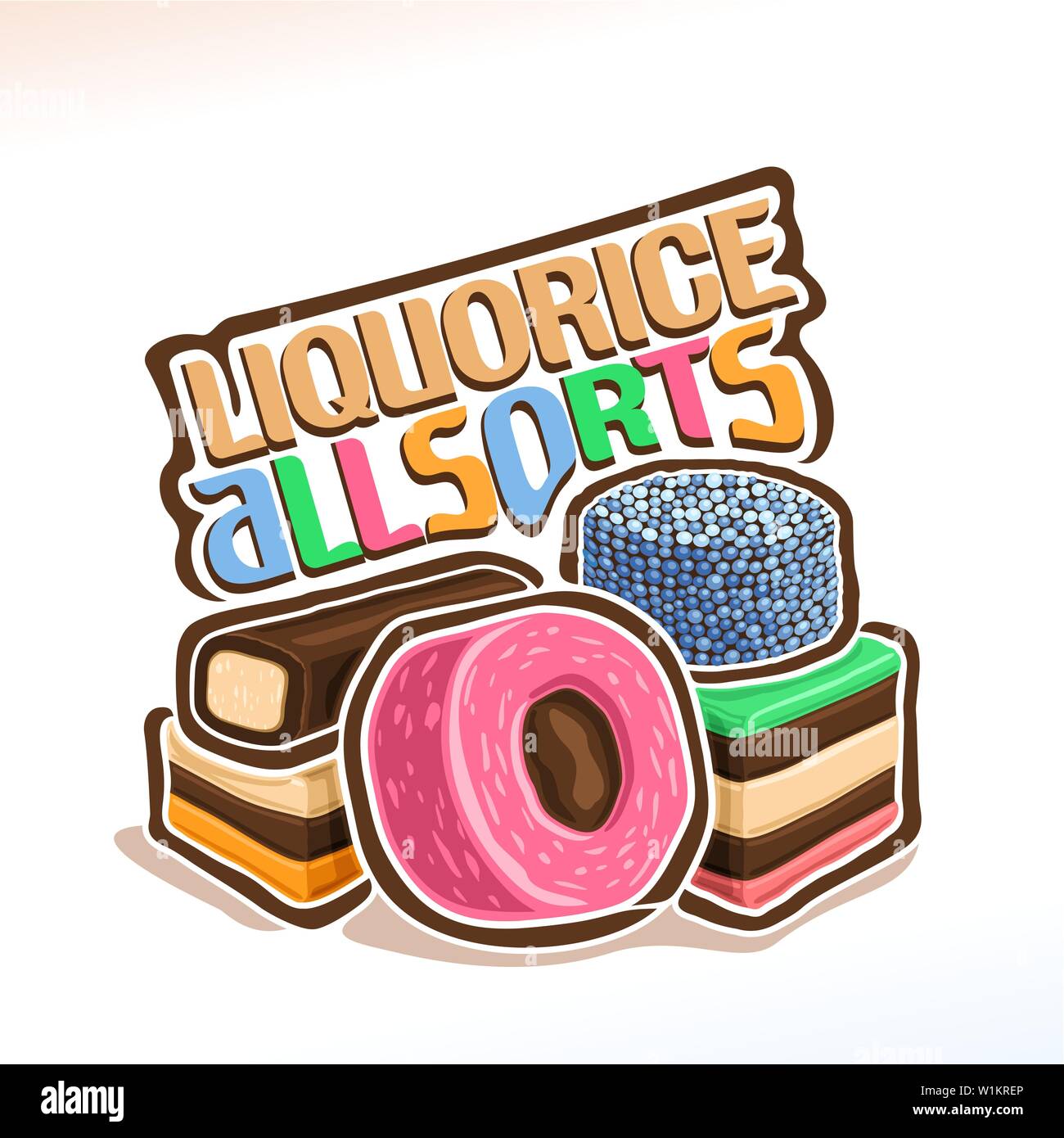 Vector logo for Liquorice Allsorts Stock Vector Image & Art - Alamy