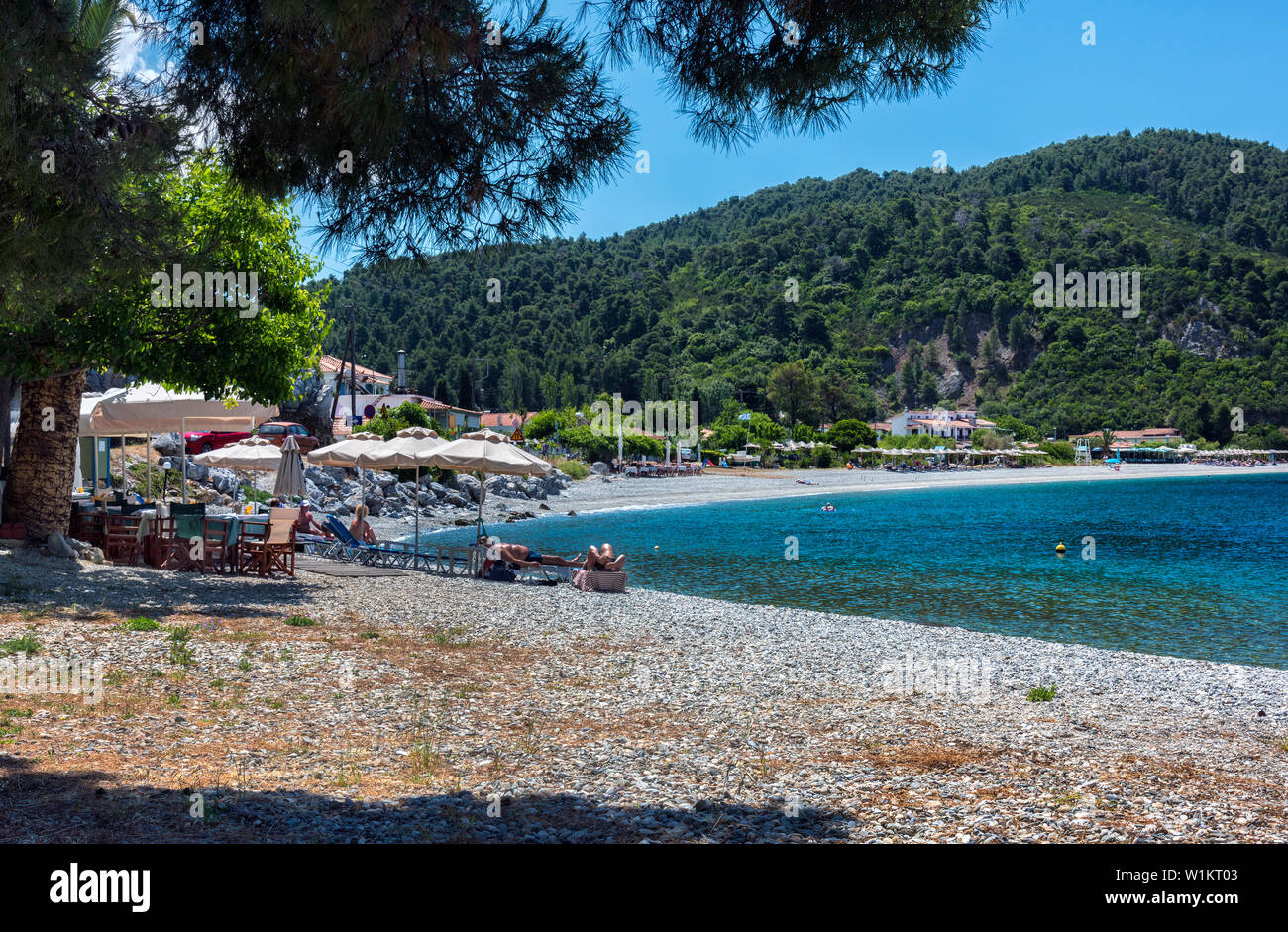 Panormas beach skopelos hi-res stock photography and images - Alamy