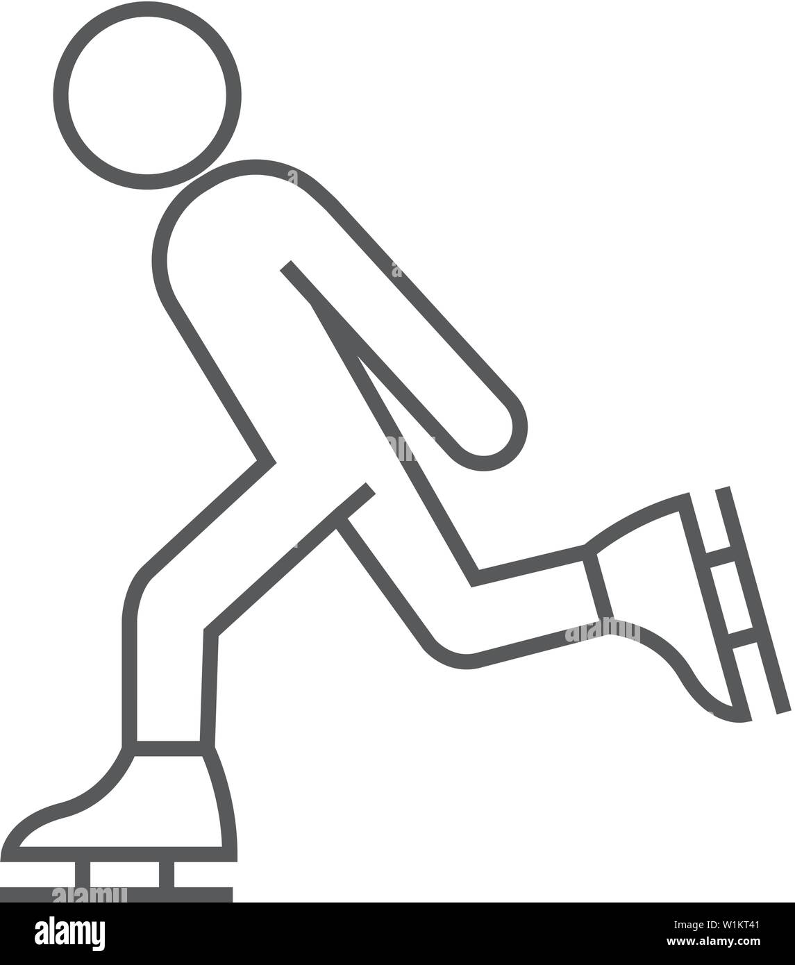 Figure Skate Outline