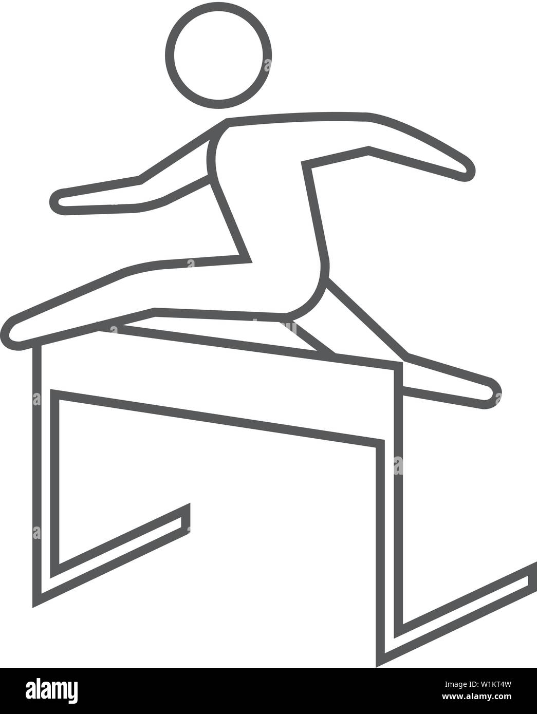 Hurdle And Athlete Black and White Stock Photos & Images - Alamy