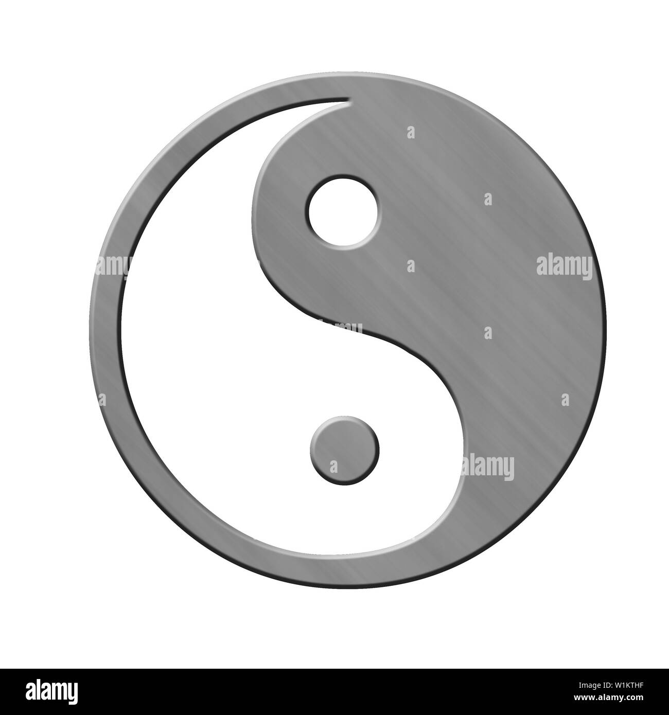yin yang metal Stock Photo - Alamy