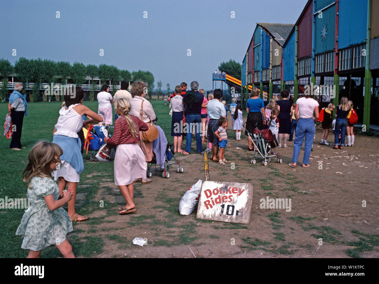 Donkey rides in Butlins Holiday Camp, Pwllheli, North Wales Stock Photo ...