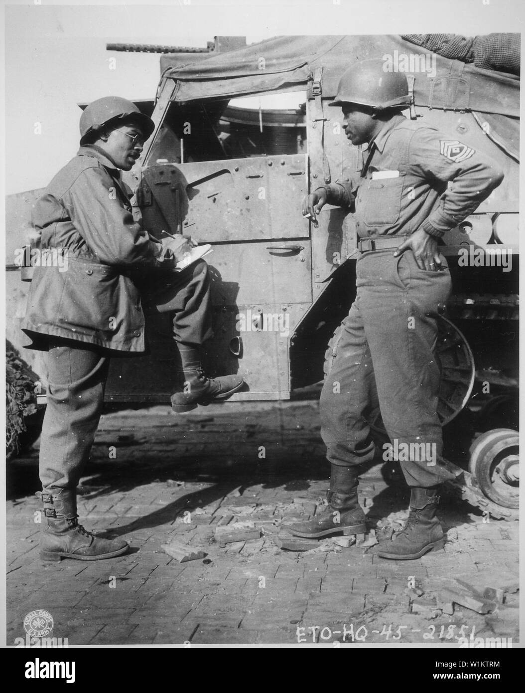 War Correspondent Ted Stanford of The Pittsburgh Courier, a weekly ...