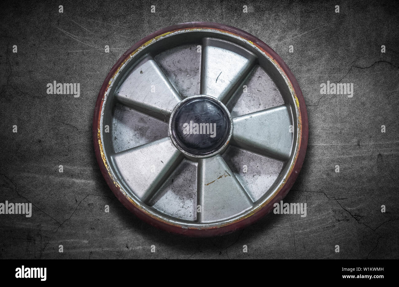 Caster wheels Used in industrial Stock Photo - Alamy