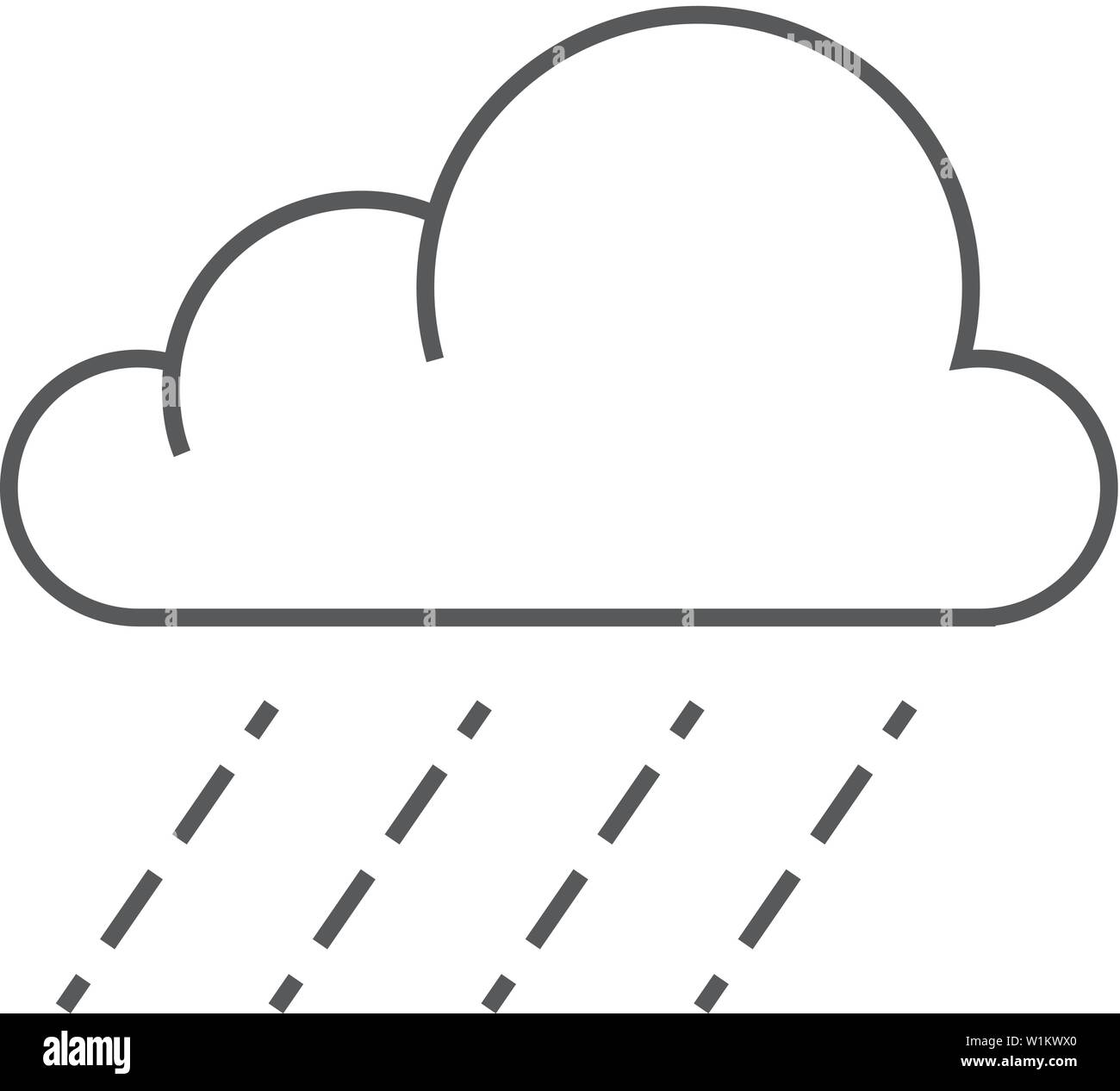 Rain Cloud Outline