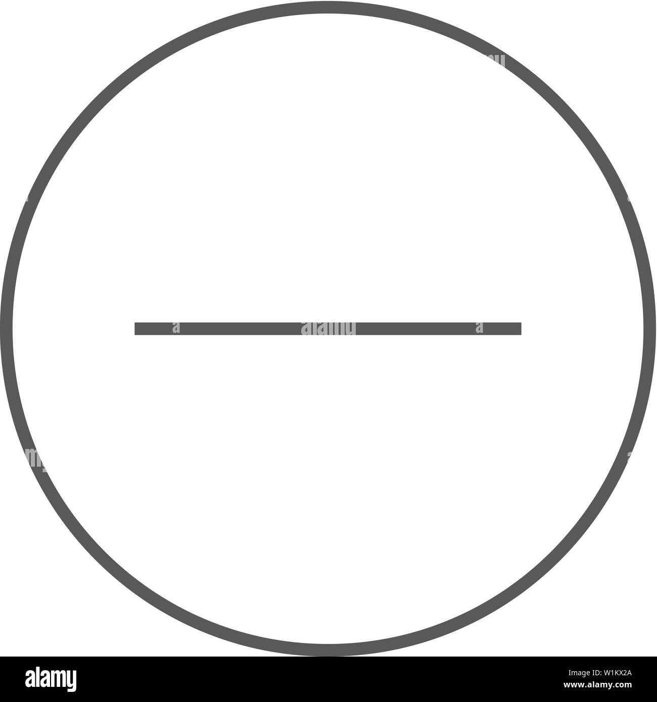 Stop sign icon in thin outline style. Road warning restriction street ...