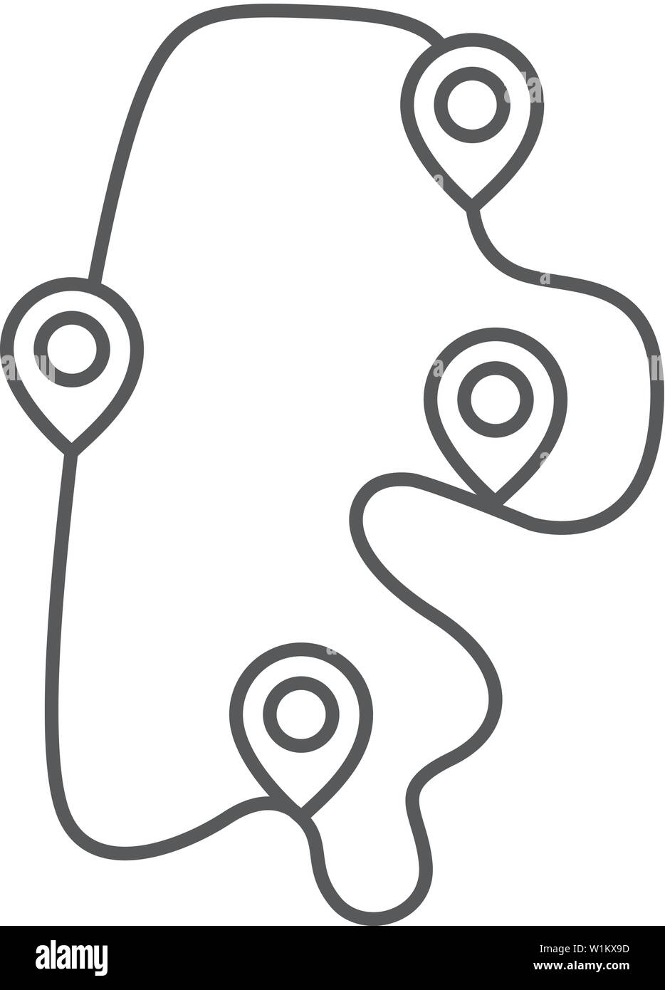 Stage routes Stock Vector Images - Alamy