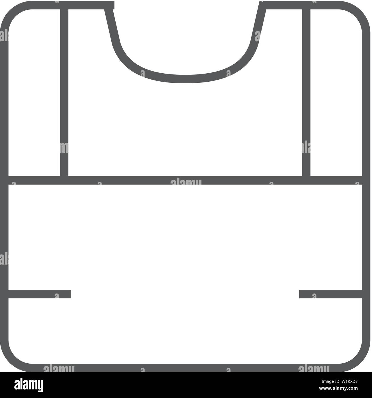 Work vest line icon Stock Vector Images - Alamy