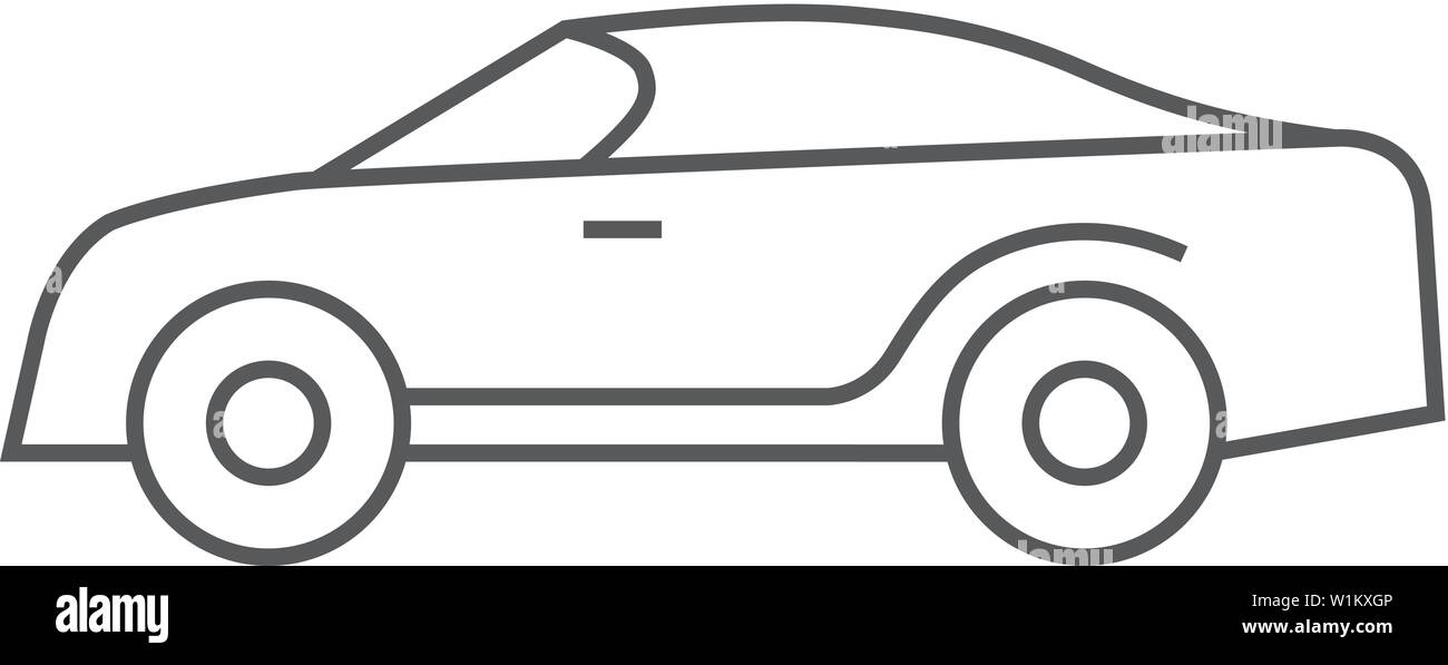 Car trunk icon outline Cut Out Stock Images & Pictures - Alamy