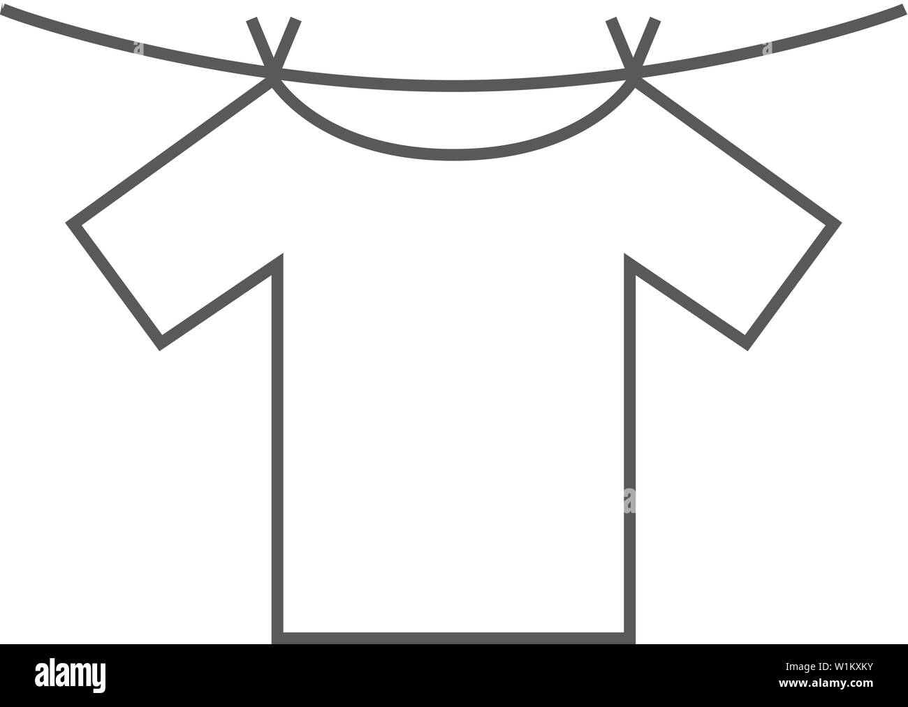 Washing line hanging in front Stock Vector Images - Alamy