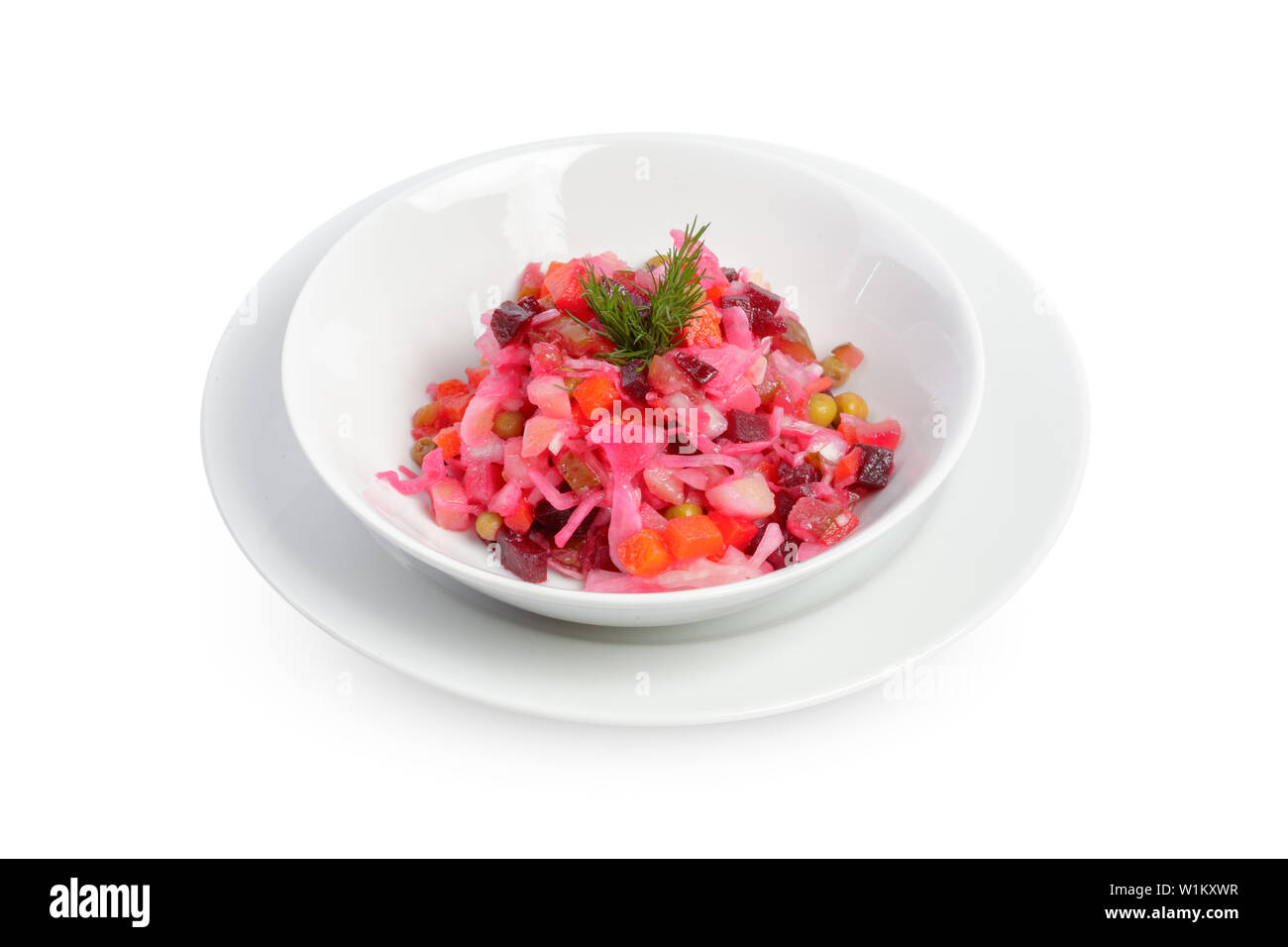 salad isolated on white background Stock Photo - Alamy