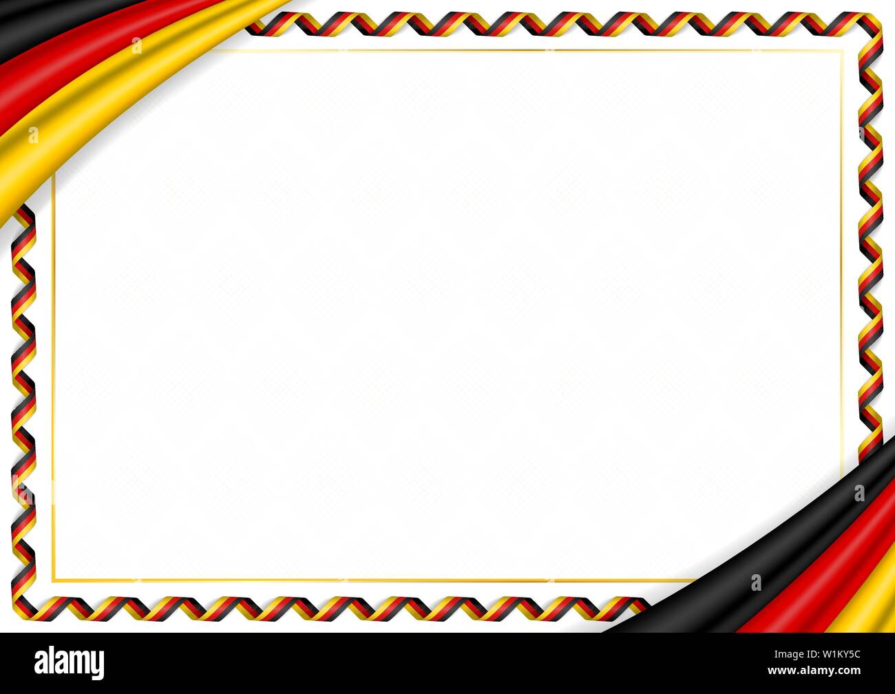 Border made with Germany national colors. Template elements for your ...