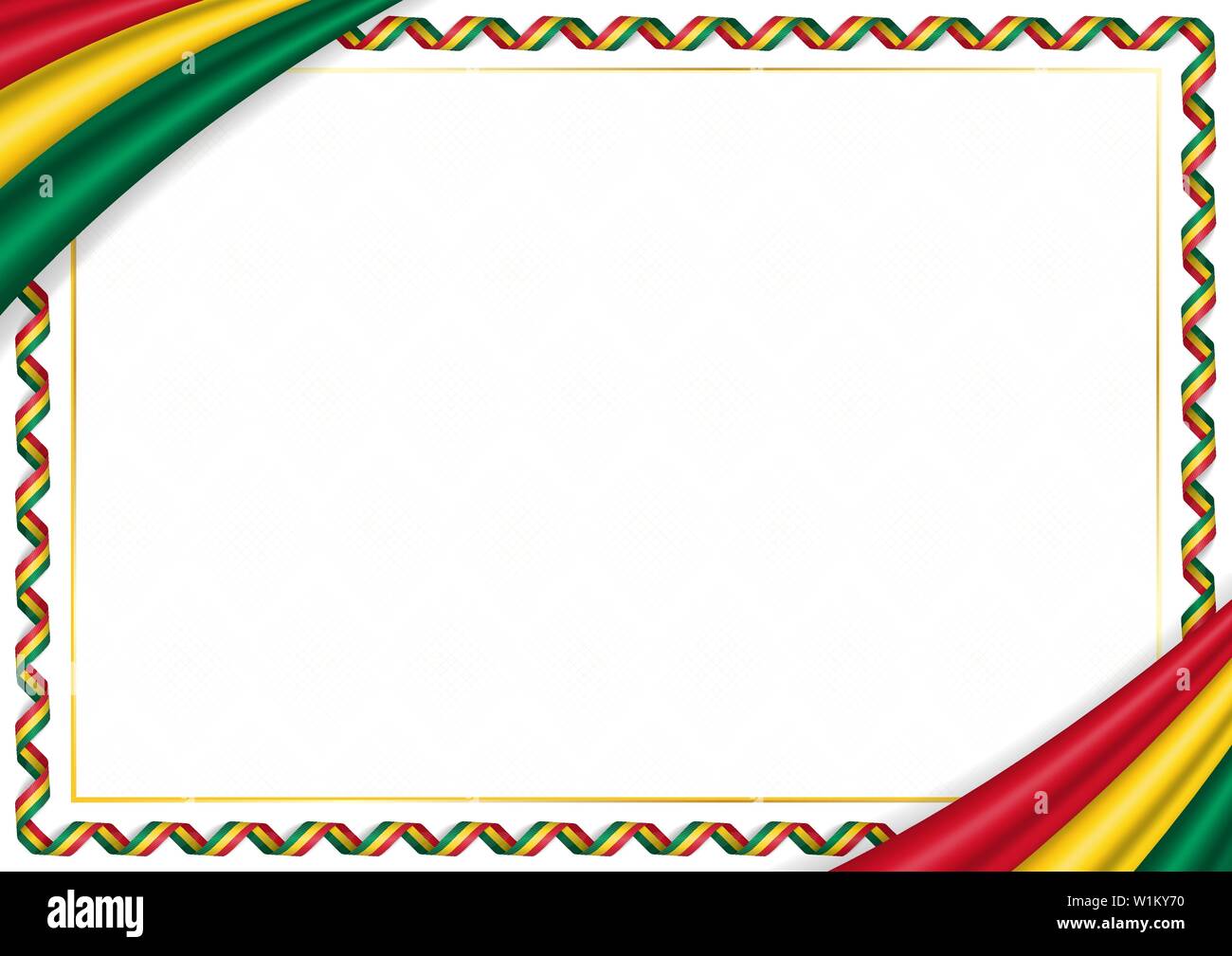 Border made with Ghana national colors. Template elements for your ...