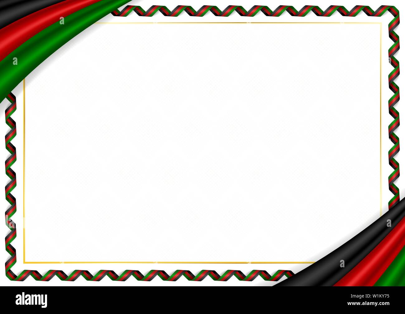 Border made with Kenya national colors. Template elements for your ...