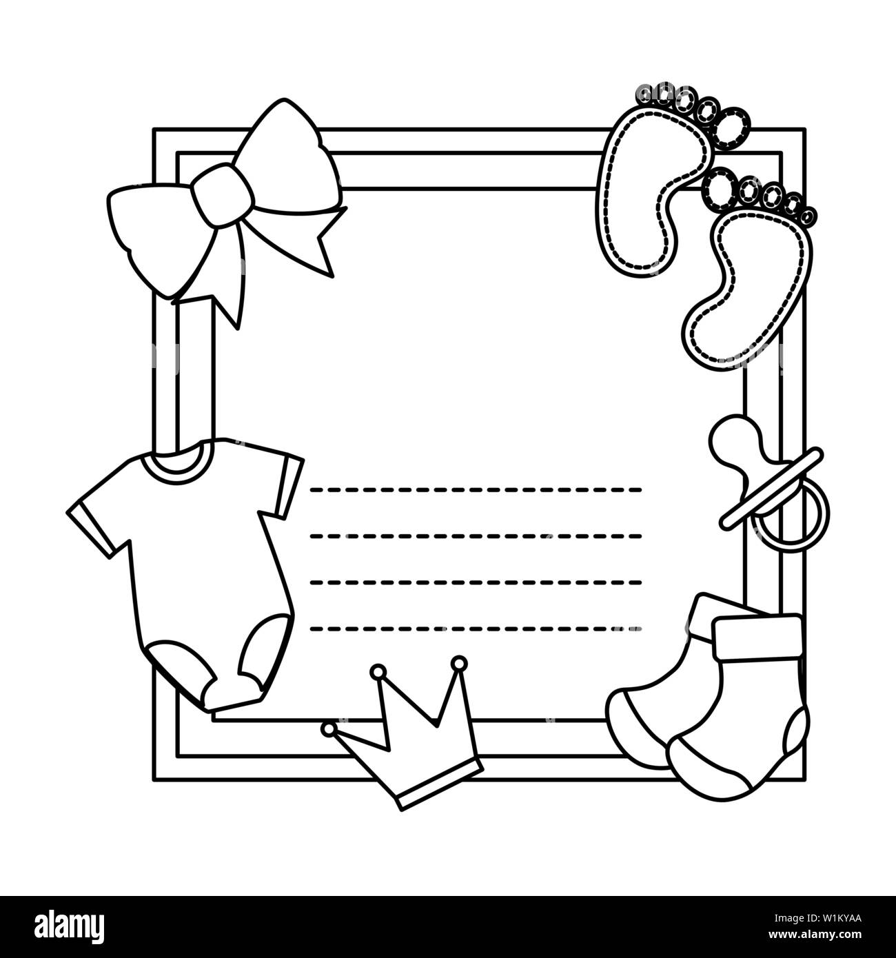 Black And White Baby Borders