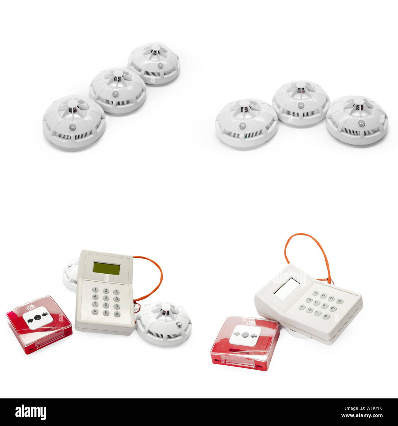 fire alarm isolated Stock Photo - Alamy