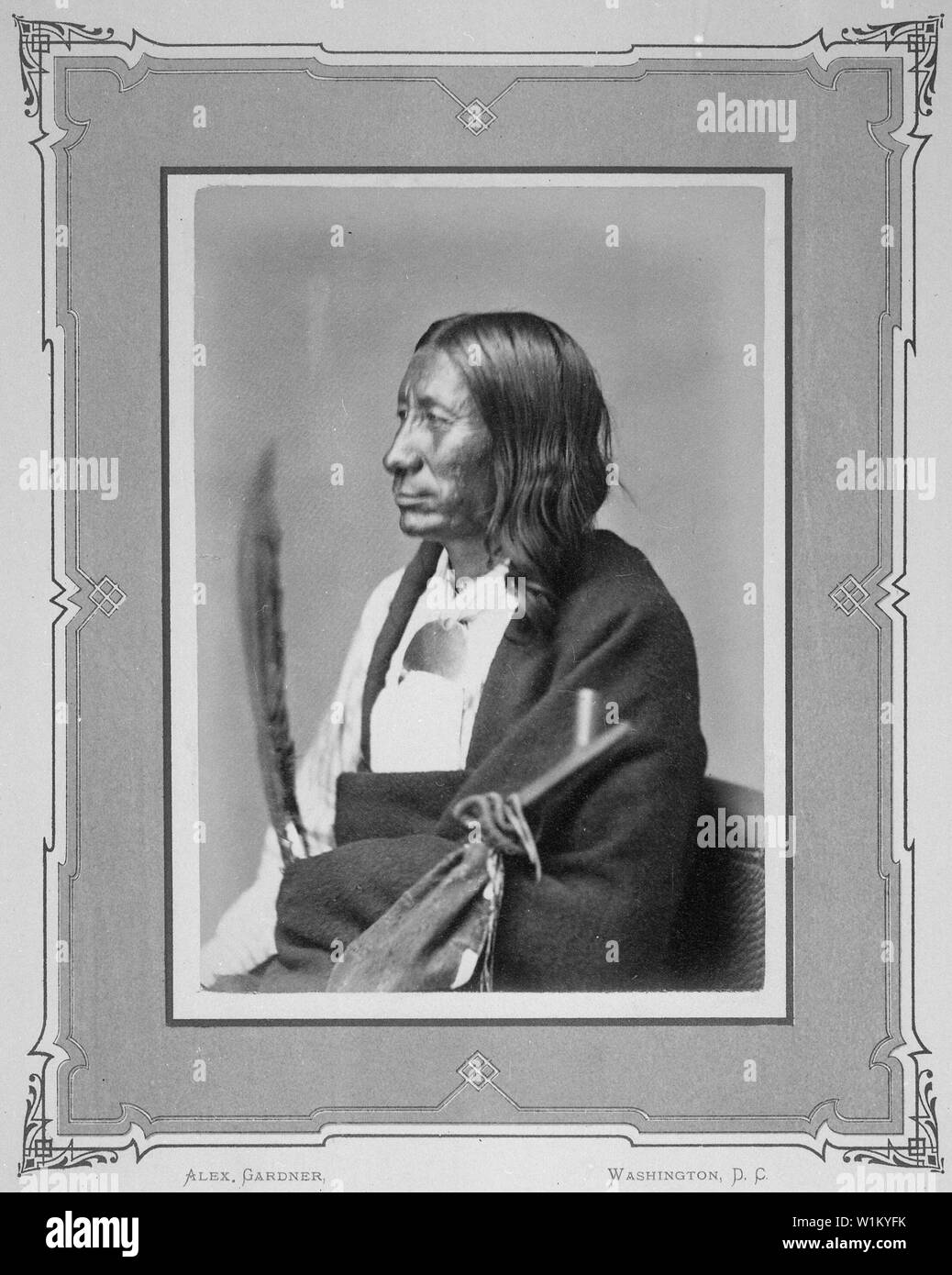 White Eyes-Ish-Tah-Skah. Brule Sioux, 1872 Stock Photo - Alamy