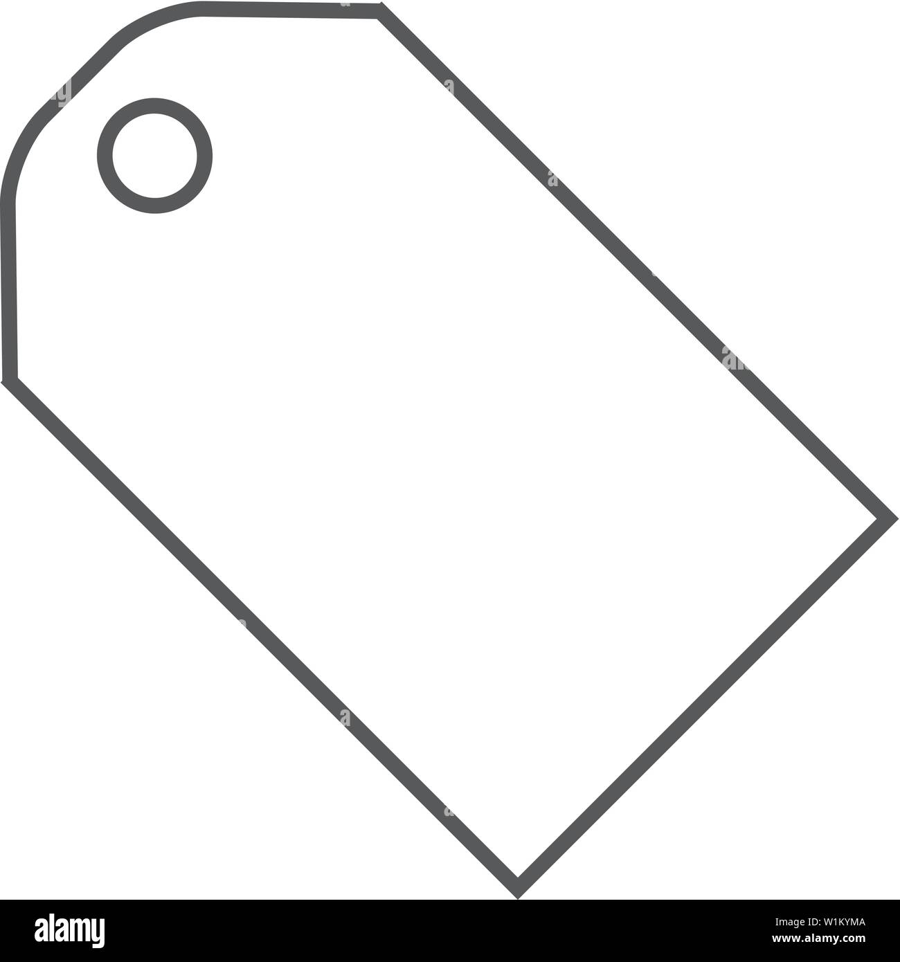 Sale tag icon in thin outline style. Label shopping buying discount ...