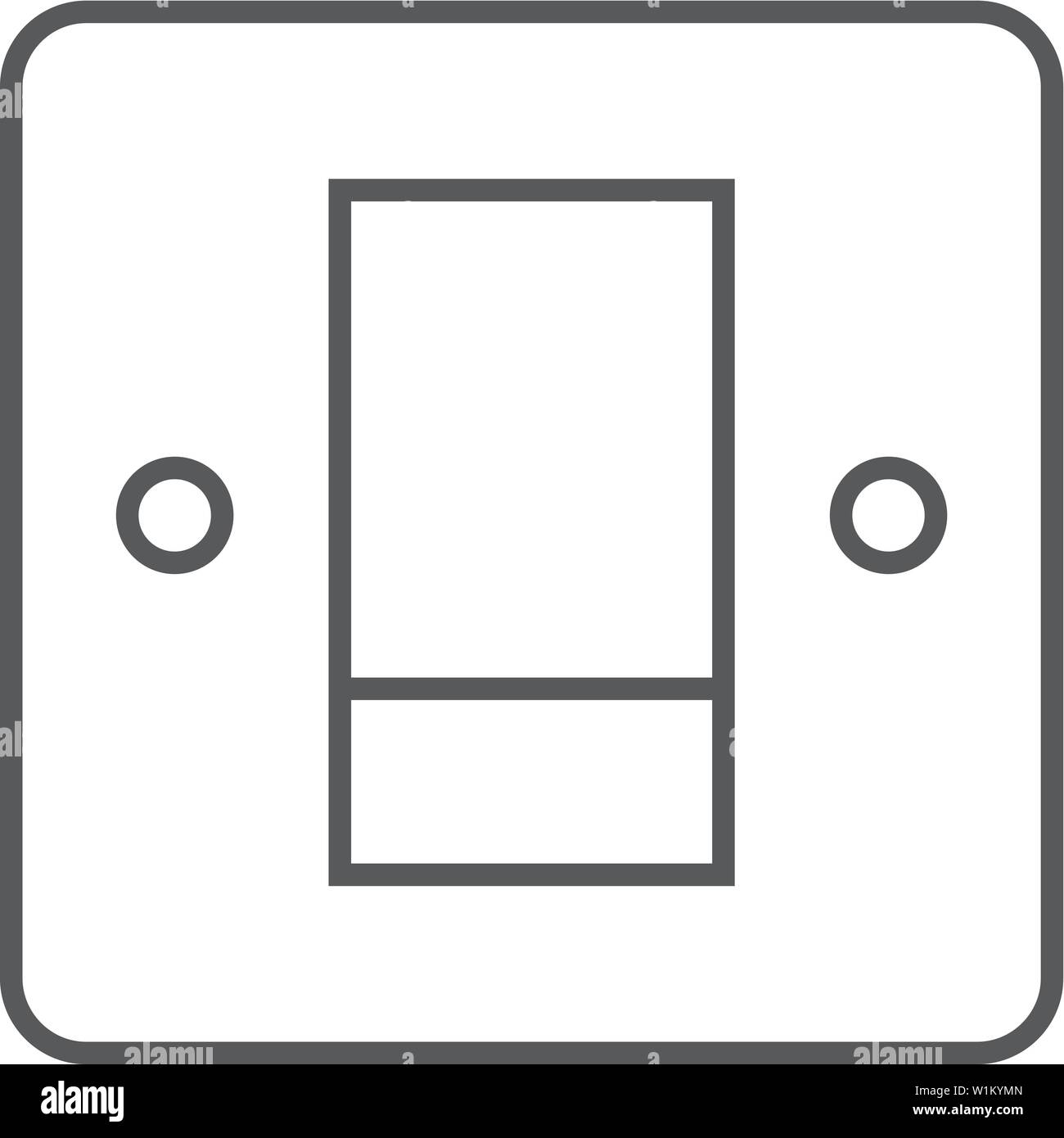Electric switch icon in thin outline style Stock Vector Image & Art - Alamy