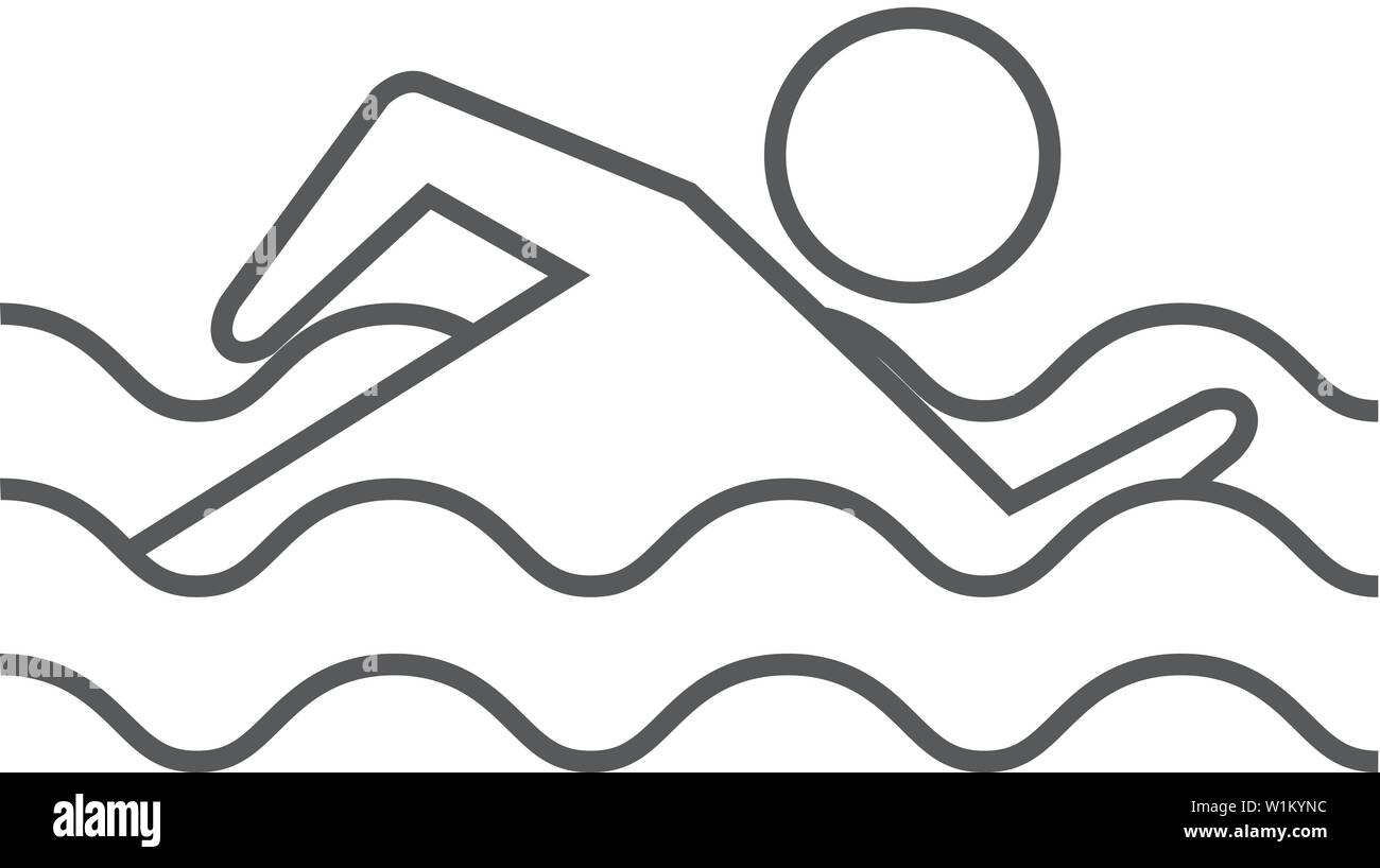 Athlete swimmer sport olympian Stock Vector Images - Alamy