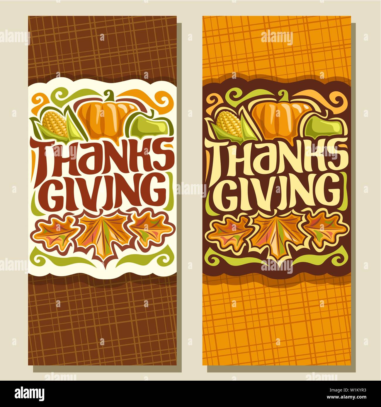 Vector banners for Thanksgiving Stock Vector Image & Art - Alamy