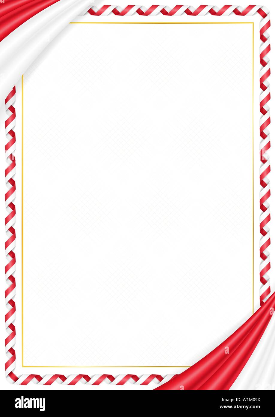 Border made with Singapore national colors. Template elements for your ...