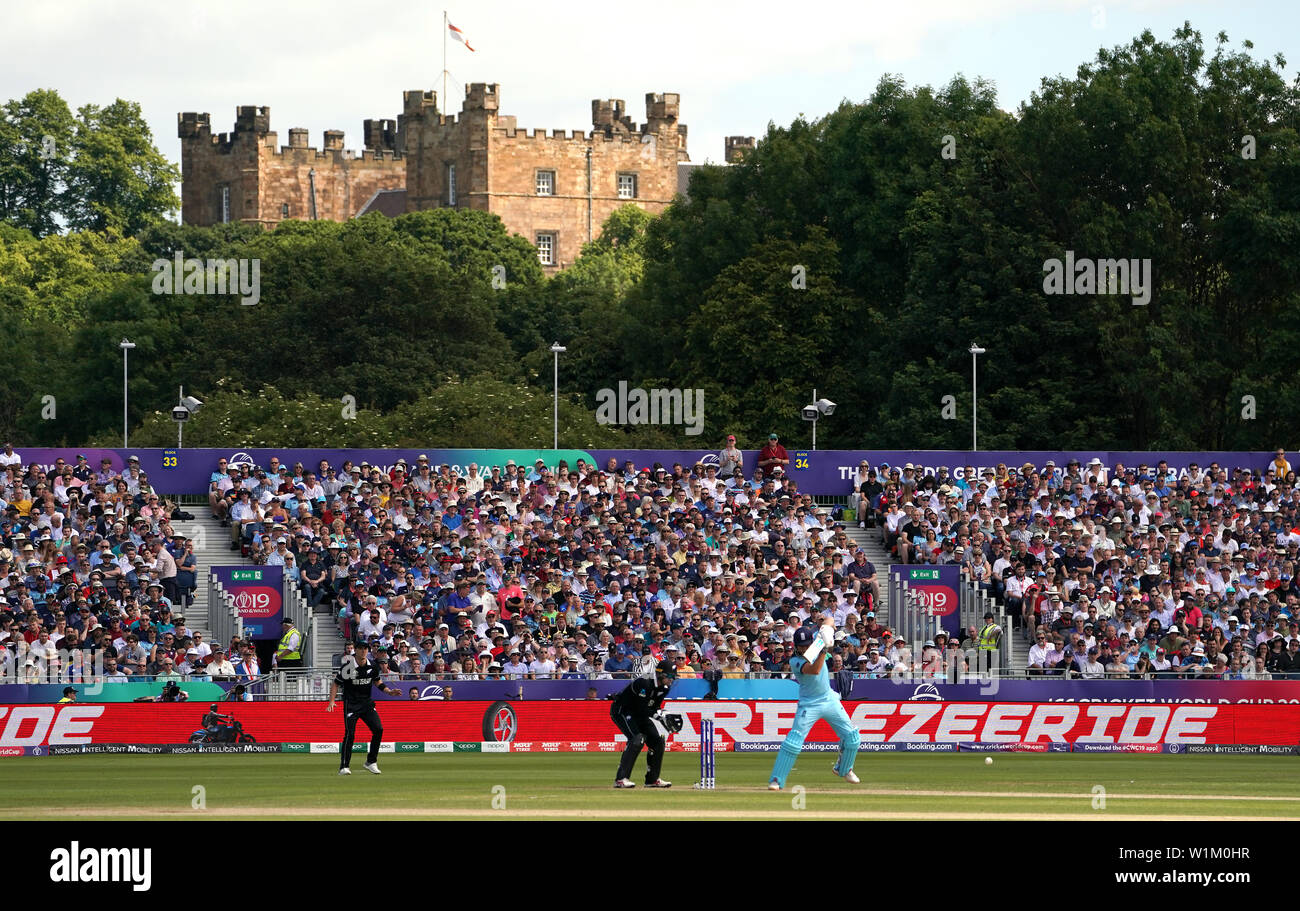 General view of the Riverside Ground with Lumley Castle in the ...