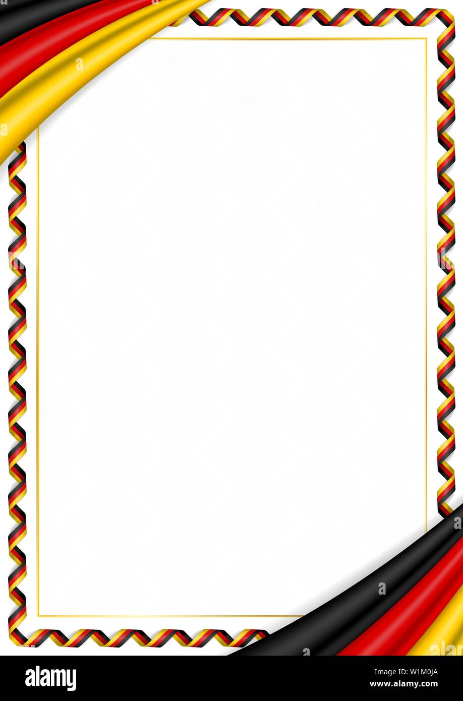 Border made with Germany national colors. Template elements for your ...