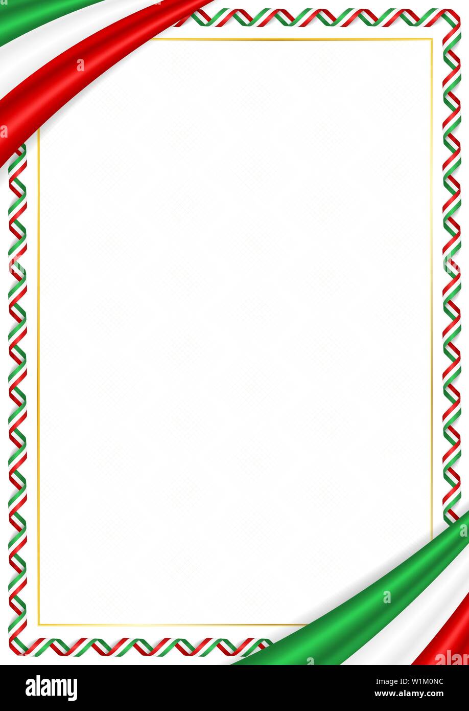 Border made with Iran national colors. Template elements for your ...