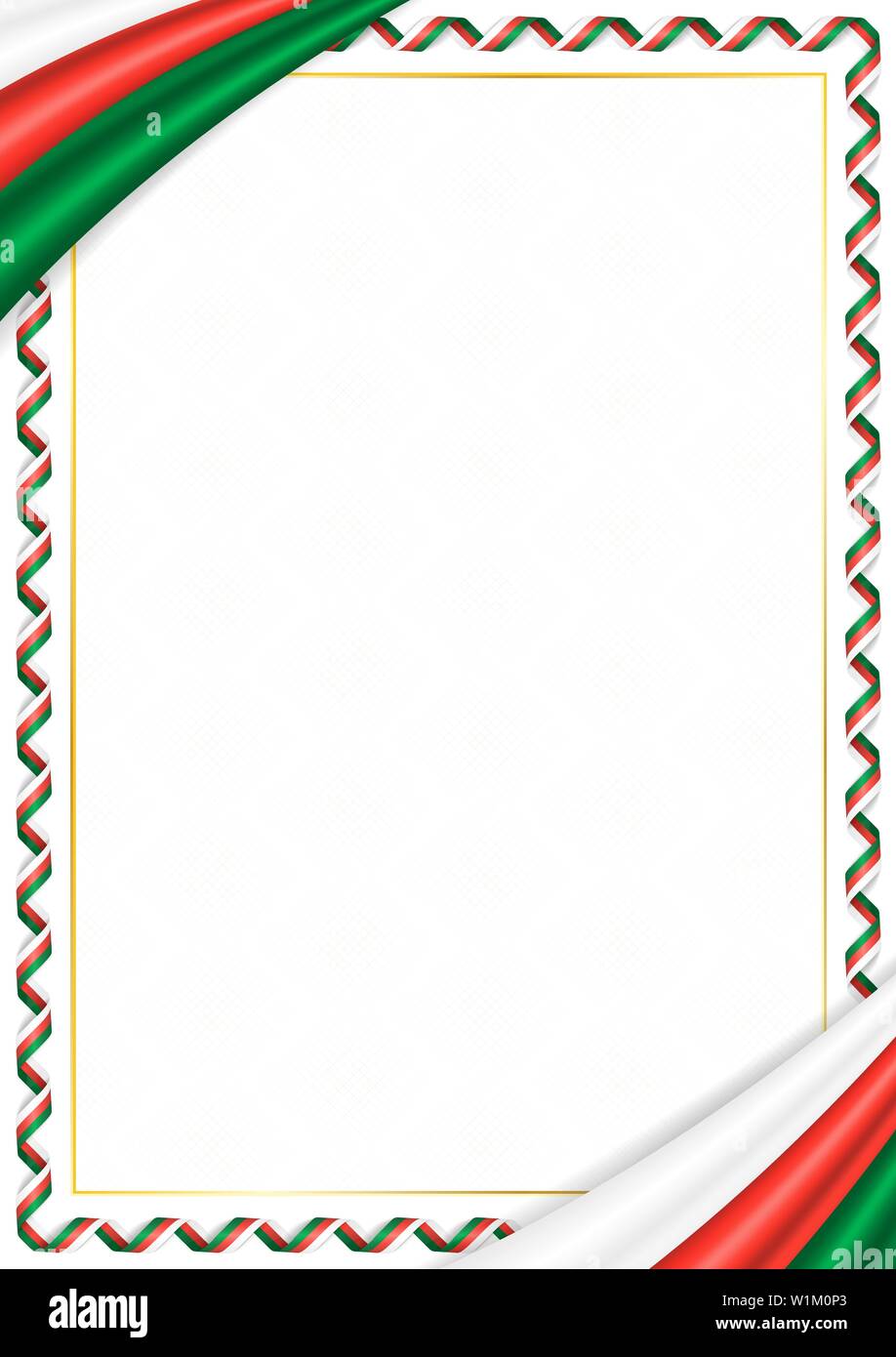Border made with Madagascar national colors. Template elements for your ...